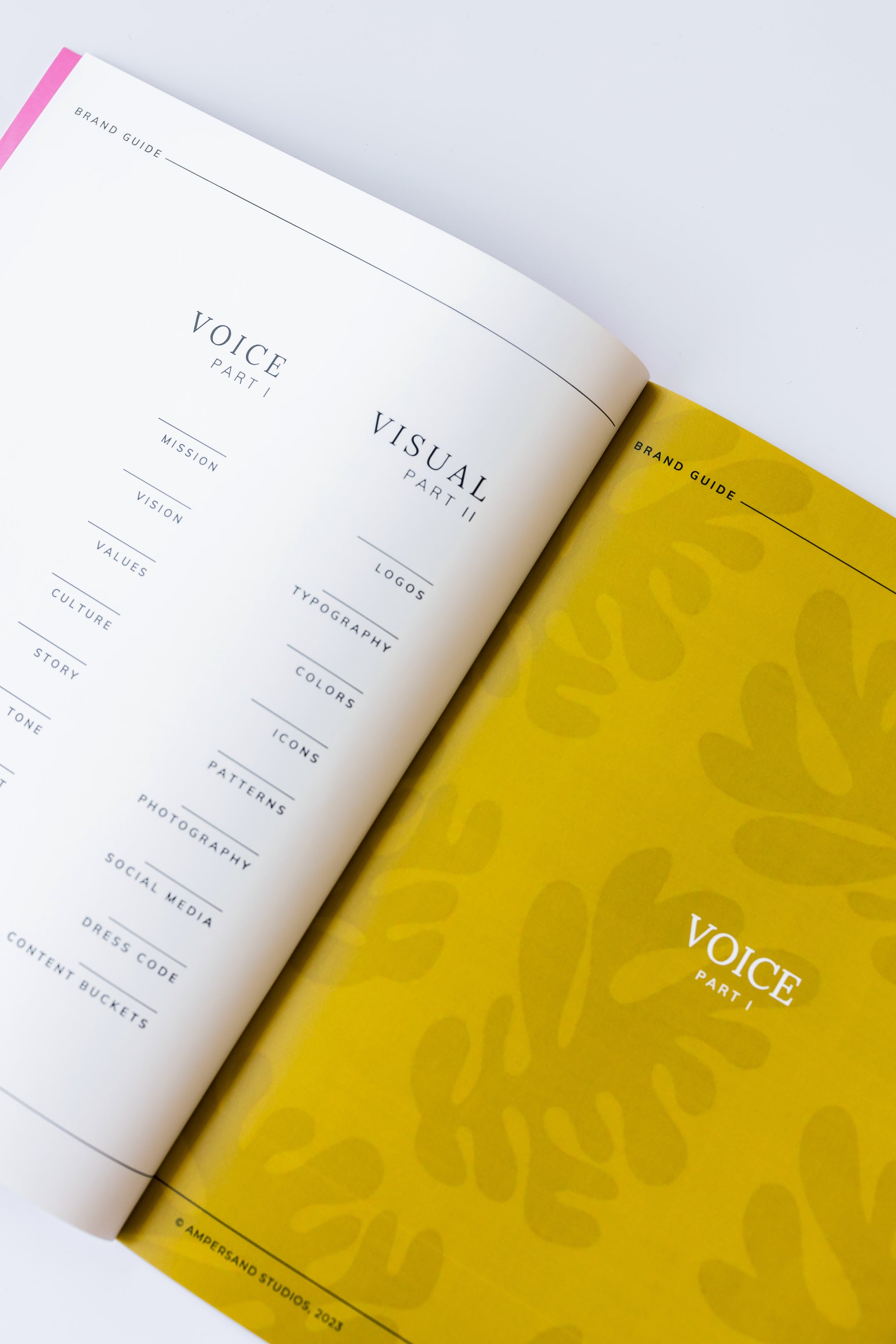 Voice + Visual Brand Guide Canva Template – AmpersandStudios